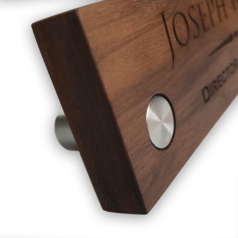 Engraved Desk Name Plate, Personalized Name Plate / Laser Engraved ...