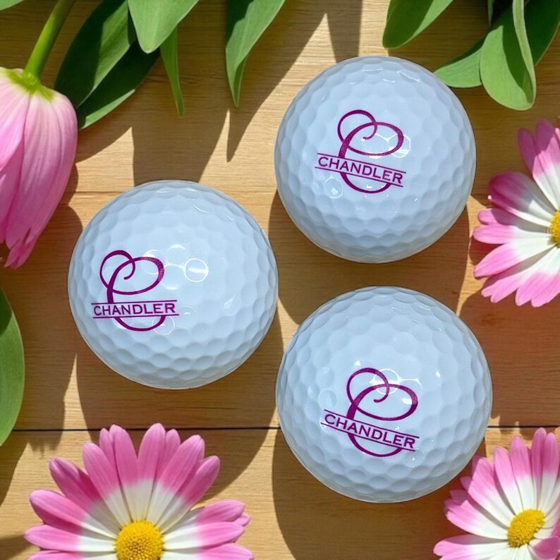 Monogram Custom Printed Golf Balls With Your Name, Golf Gift Idea ...