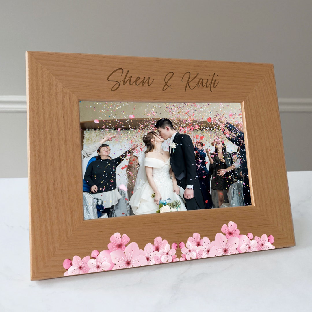 Couples Wedding Picture Frame, Family Name Gift, Gift for Newlyweds ...