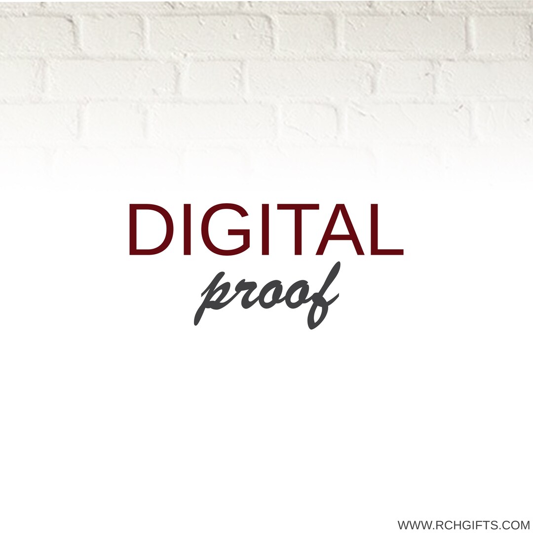 Digital Proof File - Etsy