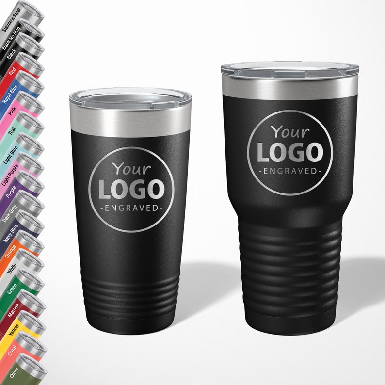 Custom Engraved Tumblers With Your Logo or Image Laser - Etsy