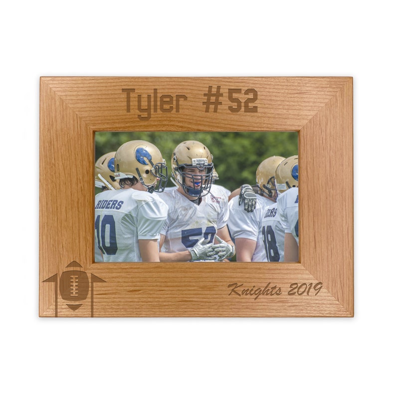 Football picture frame personalized Football team gift | Etsy