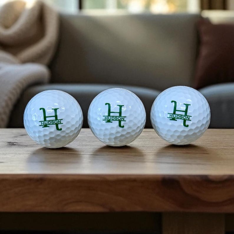 Monogram Custom Printed Golf Balls With Your Name, Golf Gift Idea ...