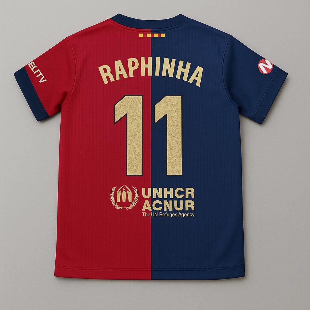 Raphinha Barcelona Home Kids Soccer Jersey Kit | 22-23 Limited Special ...