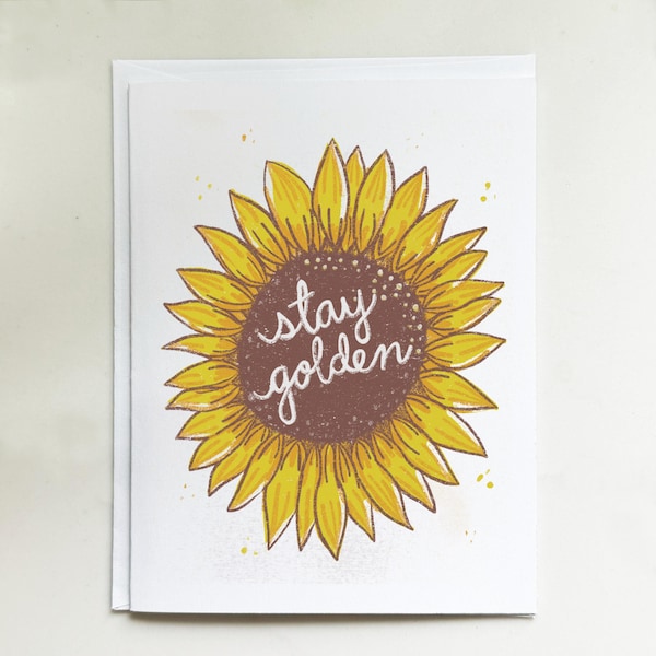 Sunflower Risograph - Etsy