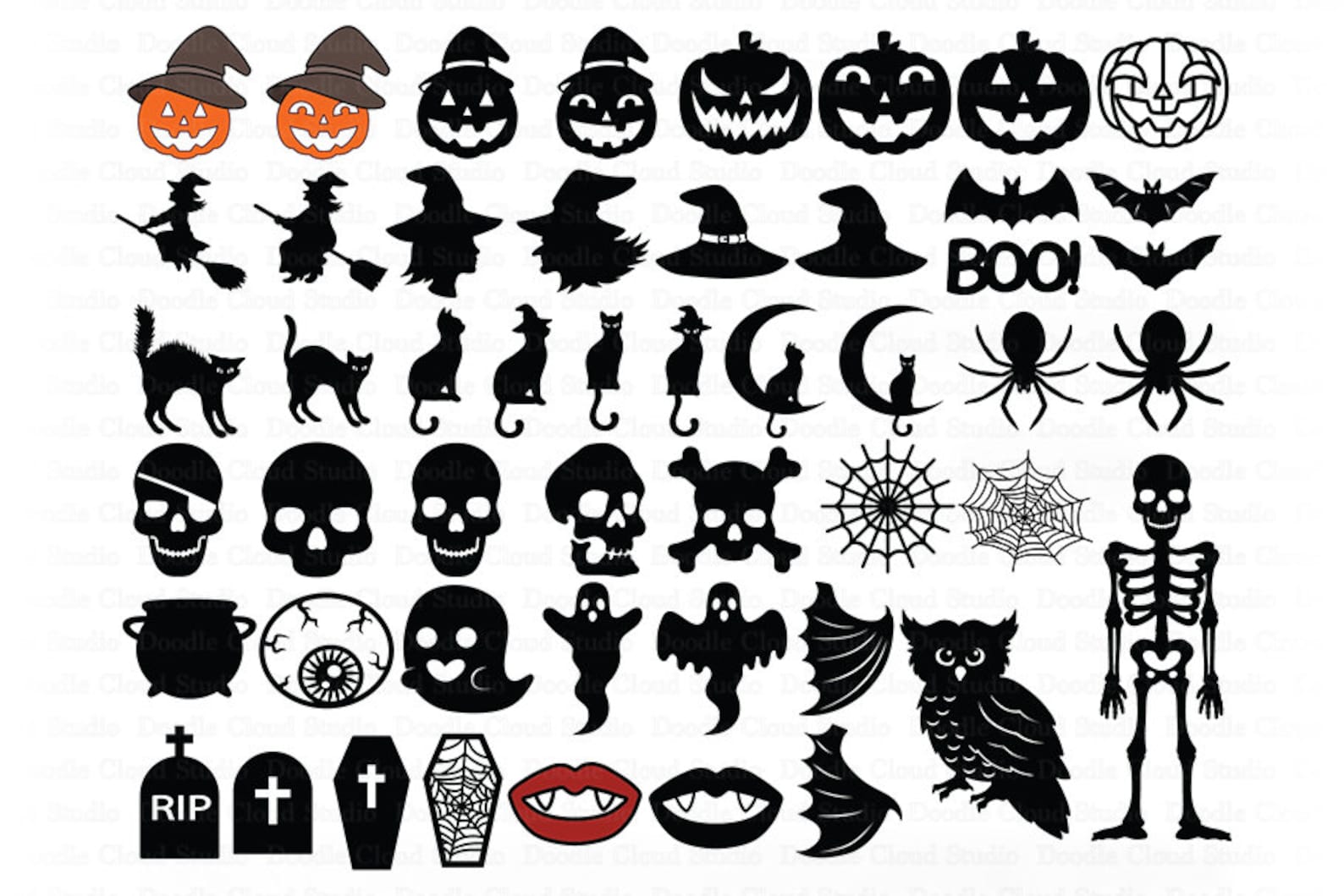 Halloween SVG Halloween Bundle SVG Files for Silhouette and - Etsy