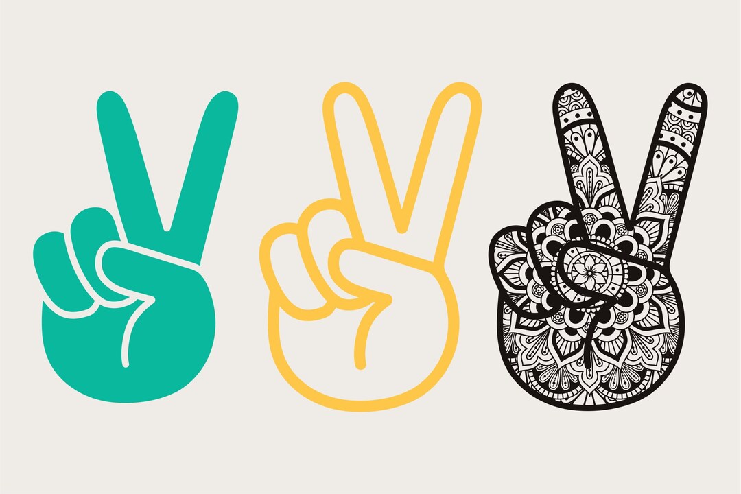 Peace Sign SVG PNG, Peace Sign Design, Peace Sign Clipart, Peace ...