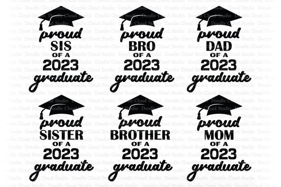 Proud Family of a 2023 Graduate SVG, Graduation Shirt SVG Files for ...