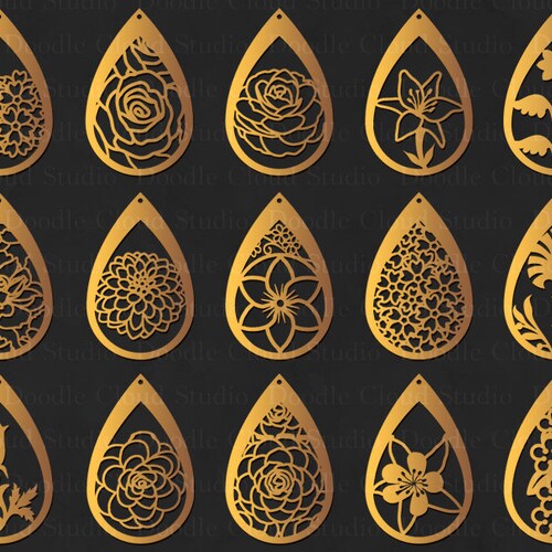 Nautical Earring SVG Nautical Earrings Template SVG Files for - Etsy