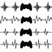 Heartbeat Game Controller SVG Files, Heart Beat Line Svg Files for ...