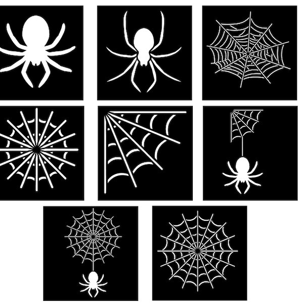 Spider Web Stencils - Etsy