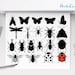 Insect SVG, Insects Bundle SVG Files for Silhouette and Cricut. Insect ...