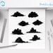 Clouds SVG Files for Silhouette Cameo and Cricut. Clouds Weather Svg ...