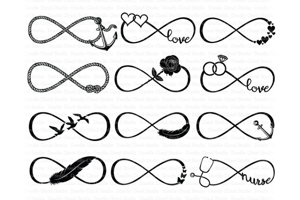 36 Infinity SVG, Infinity Bundle SVG Files for Silhouette Cameo and ...