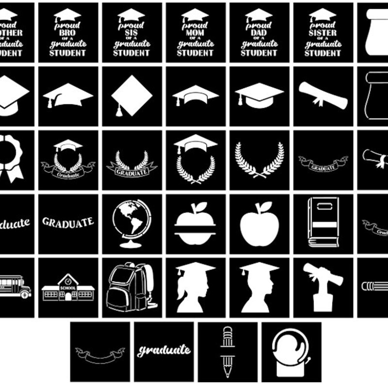 Graduation Stencil - Etsy