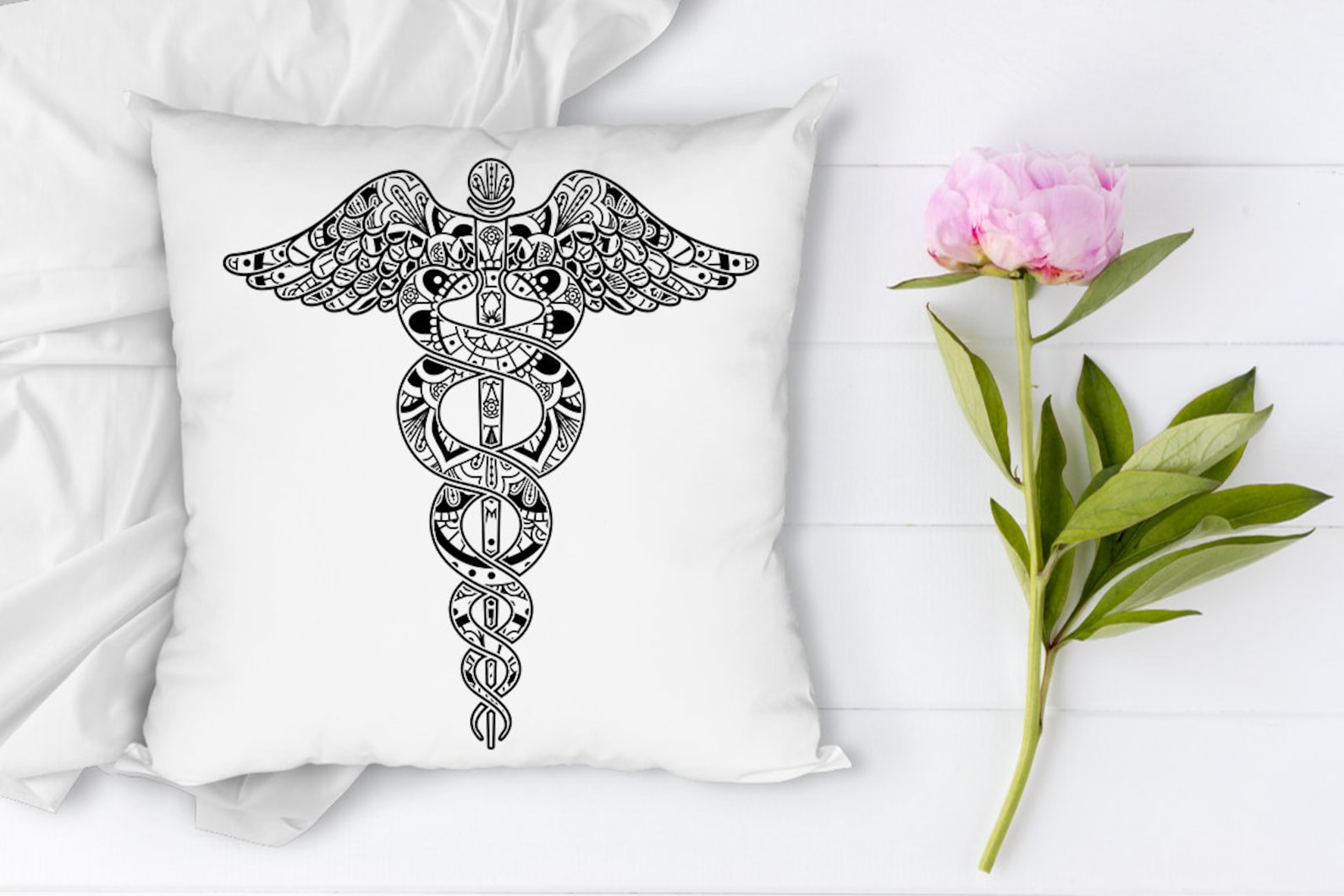 Caduceus SVG, Caduceus Mandala SVG, Medical Symbol, Caduceus SVG Files ...