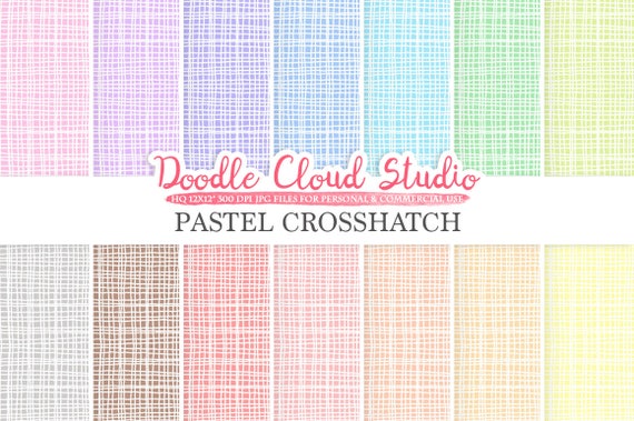 Pastel Crosshatch digital paper, Crosshatch pattern, Digital Crosshatch ...