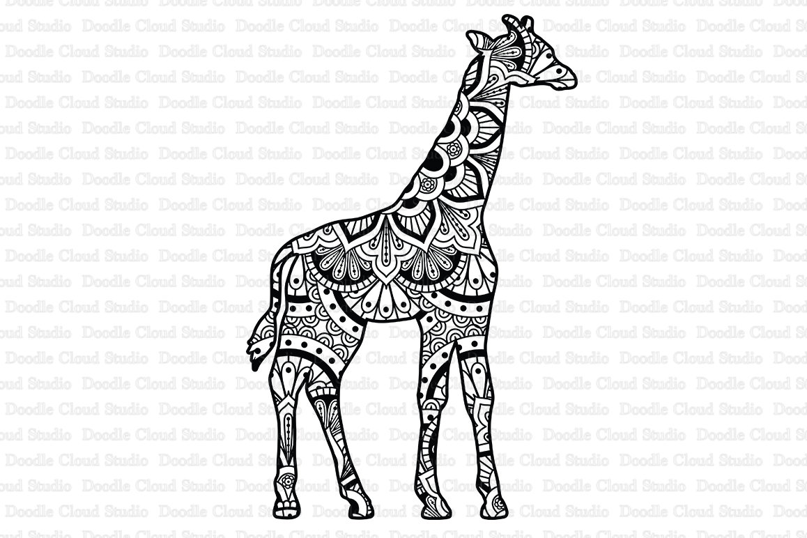 Giraffe SVG Giraffe Mandala SVG Files for Silhouette Cameo - Etsy