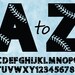 Baseball Alphabet & Numbers SVG Files for Silhouette and Cricut ...
