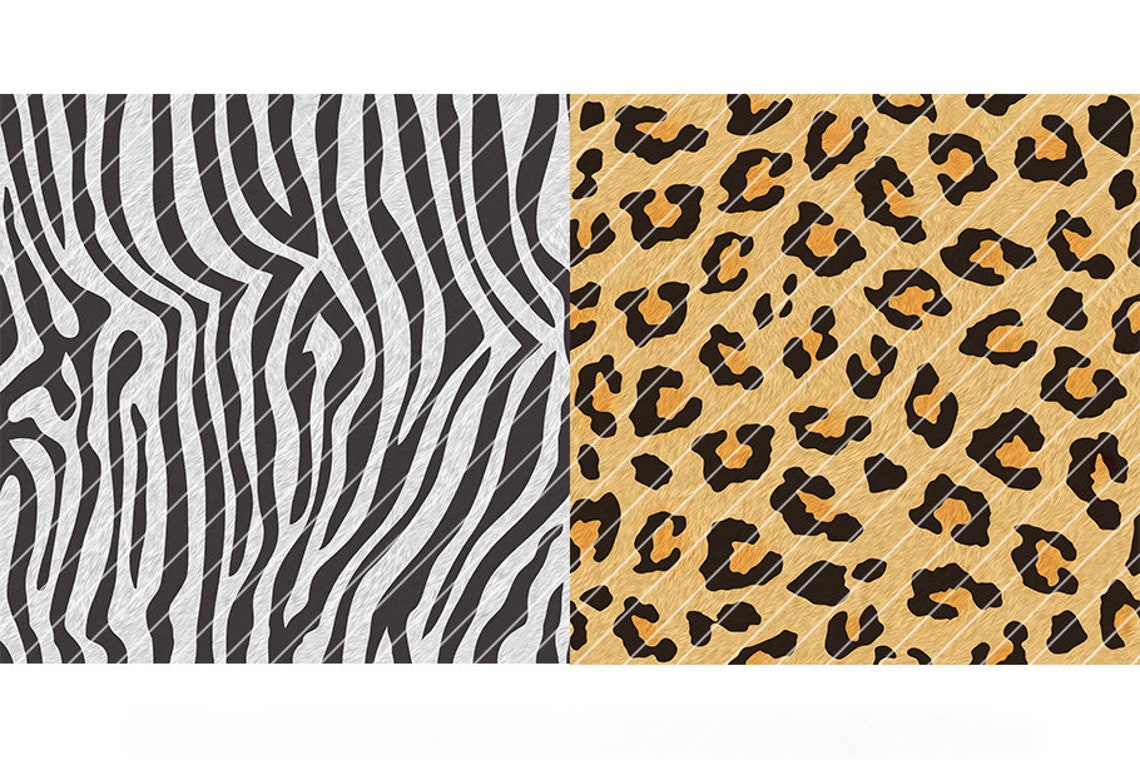 Seamless Animal Hides PNG Bundle, Animal Hides Texture, Animal Print ...