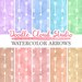 Watercolor Arrows Digital Paper Tribal Arrow Patterns Pastel - Etsy