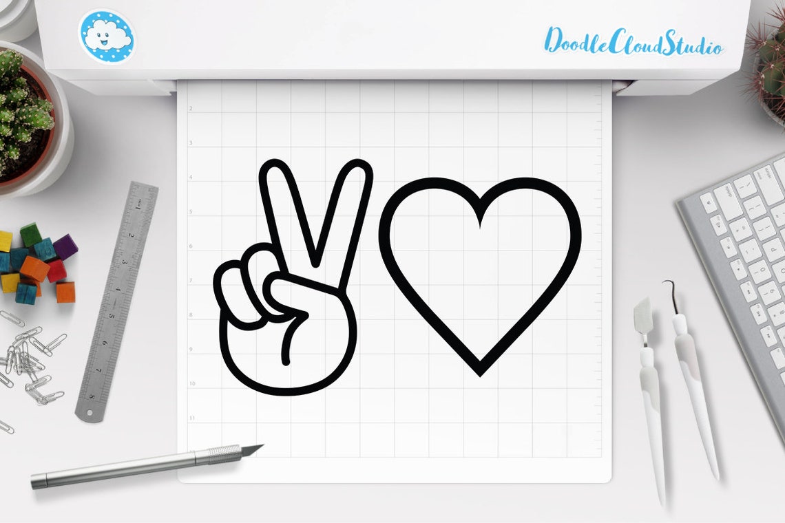 Peace Love Bundle SVG, Peace Symbol Svg, Peace Sign Mandala,heart ...