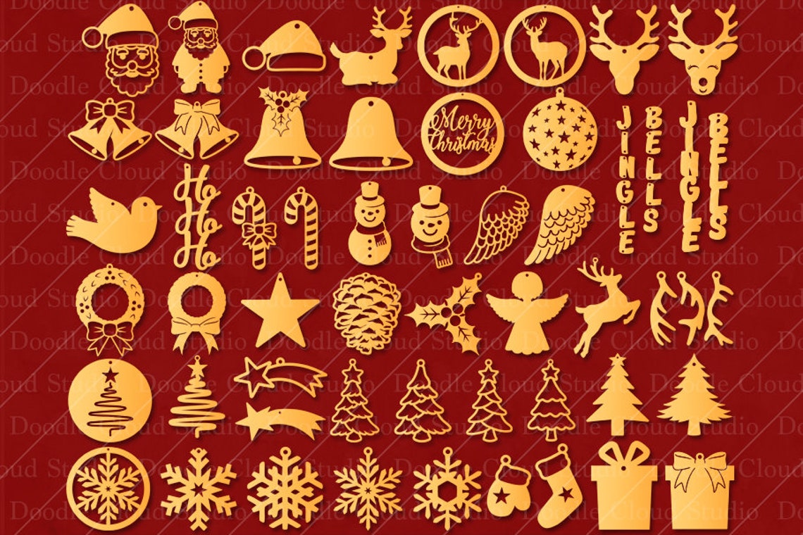 51 Earring SVG Christmas Bundle, Earring Template SVG Files for ...