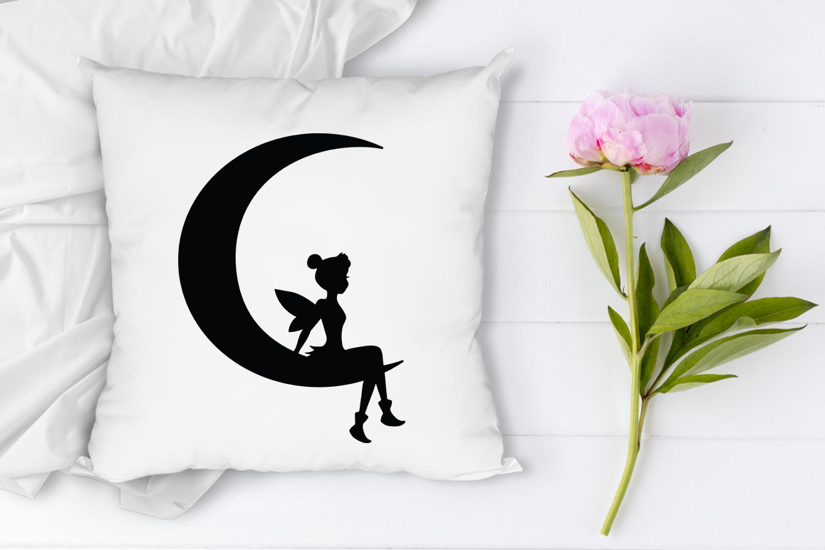 Moon Bundle SVG Cat and Moon Fairy Moon Svg Half Moon Full - Etsy