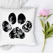 Floral Pet Paw SVG, Dog Svg, Cat Svg, Floral Pet Paw SVG for Silhouette ...