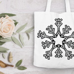 Snowflakes Mandala SVG, Snowflakes Mandala Bundle SVG Files for ...