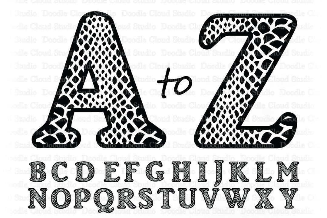 Snake Alphabet SVG, Animal Letters SVG Files for Cameo & Cricut ...