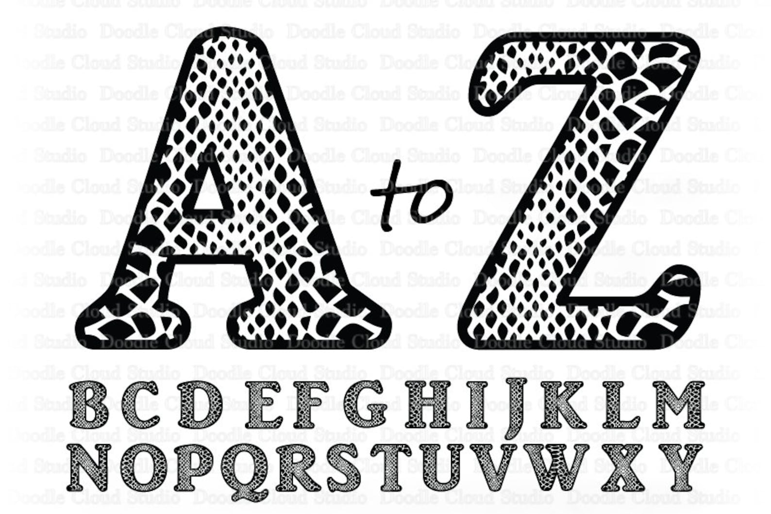 Snake Alphabet SVG, Animal Letters SVG Files for Cameo & Cricut ...