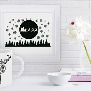 Deer SVG, Christmas Scene With Deer Bundle SVG, Winter Scene With Deer ...