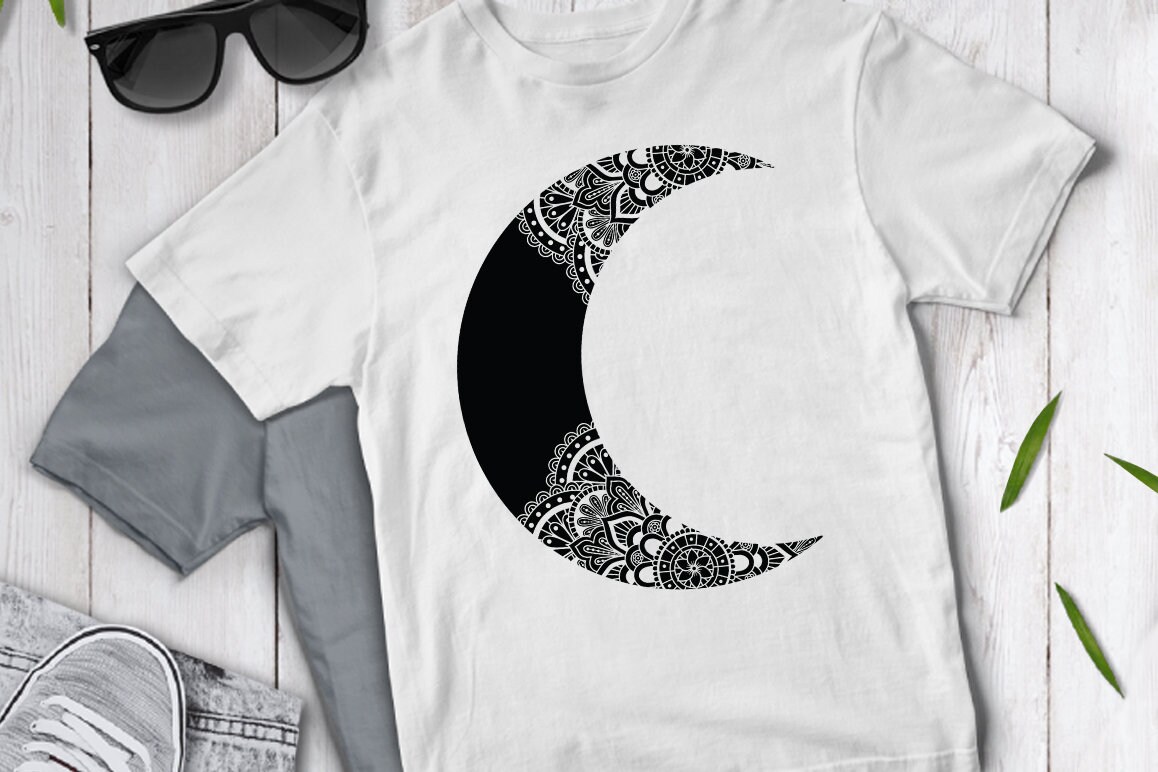 Moon Bundle SVG Cat and Moon Fairy Moon Svg Half Moon Full | Etsy