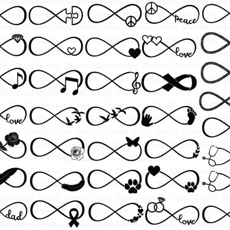 Infinity Paw Svg - Etsy