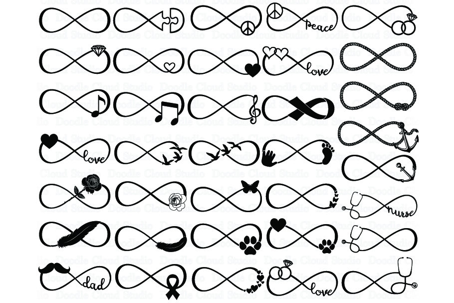 Infinity Symbol Love Feather
