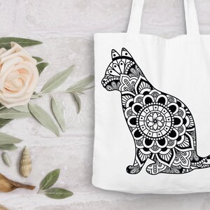 Cat SVG, Cat Mandala SVG Files for Silhouette Cameo and Cricut. Animal ...