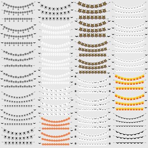 Halloween Bunting Banners Cliparts Pack, Owls, Ghosts, Bats, Pumpkin ...