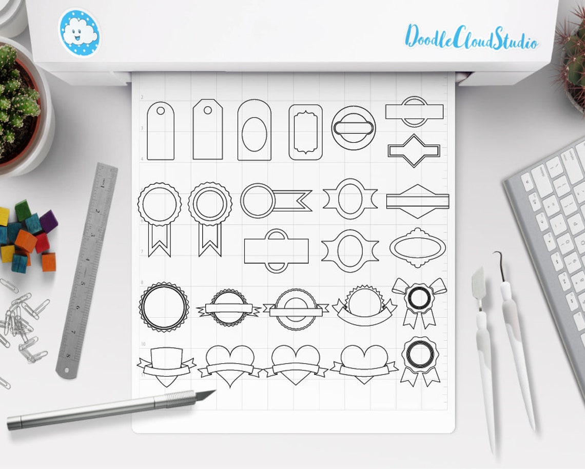 Labels SVG Label Svg Files Hearts Svg for Silhouette Cameo - Etsy