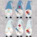 Gnomes Doctors SVG, Nurse Gnome SVG Cut Files for Silhouette Cameo and ...