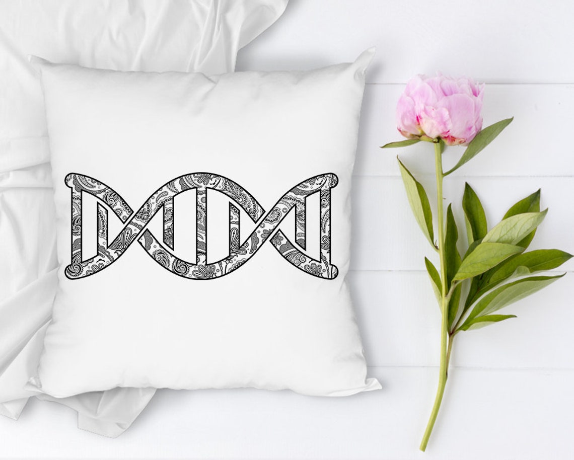 DNA Mandala SVG Dna Symbol Mandala Dna Chain Svg Biology - Etsy