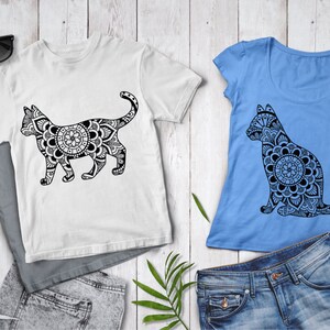 Cat SVG, Cat Mandala SVG Files for Silhouette Cameo and Cricut. Animal ...