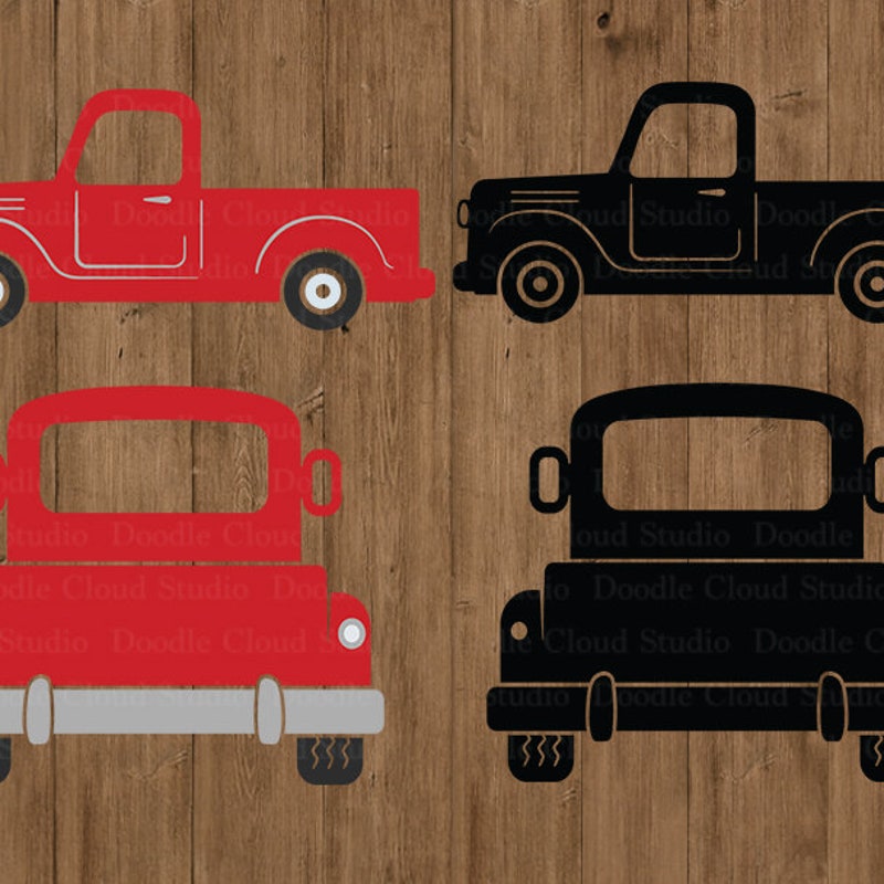 Red Truck Svg - Etsy