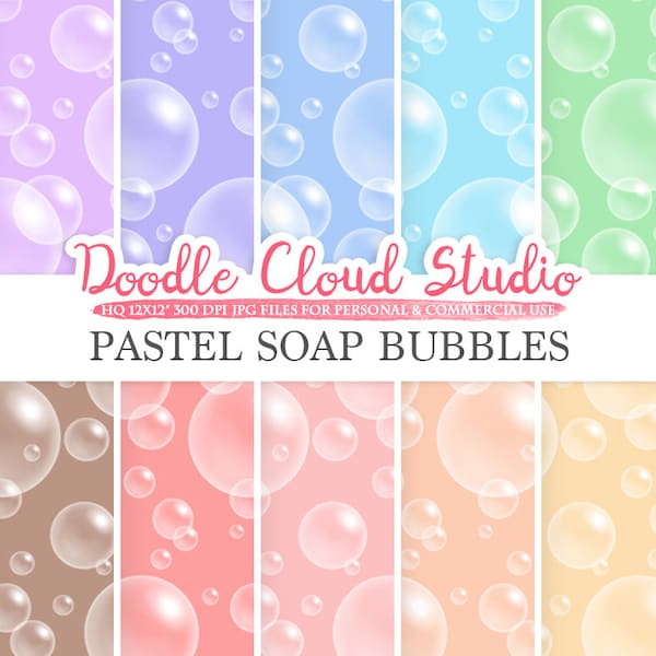 Bubble Digital Paper - Etsy