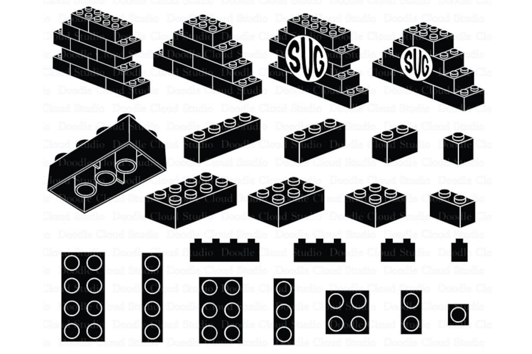 Building Blocks SVG, Plastic Bricks Svg, Building Blocks Monogram Svg ...