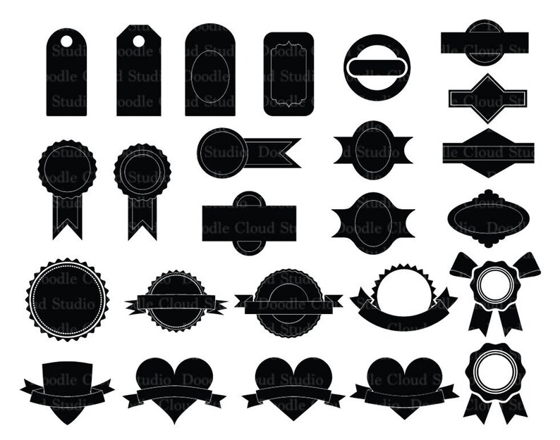 Labels SVG, Label Svg Files Hearts Svg for Silhouette Cameo and Cricut ...