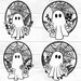Halloween Ghosts Wall Decoration SVG, Halloween Ghosts Decor SVG Files ...