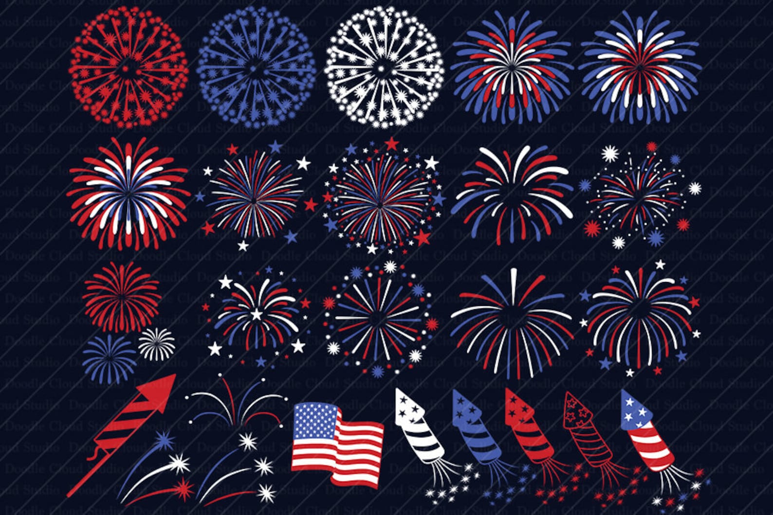 Fireworks SVG, 4th of July Svg, Independence Day Svg, Fireworks SVG ...