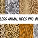 Seamless Animal Hides PNG Bundle, Animal Hides Texture, Animal Print ...