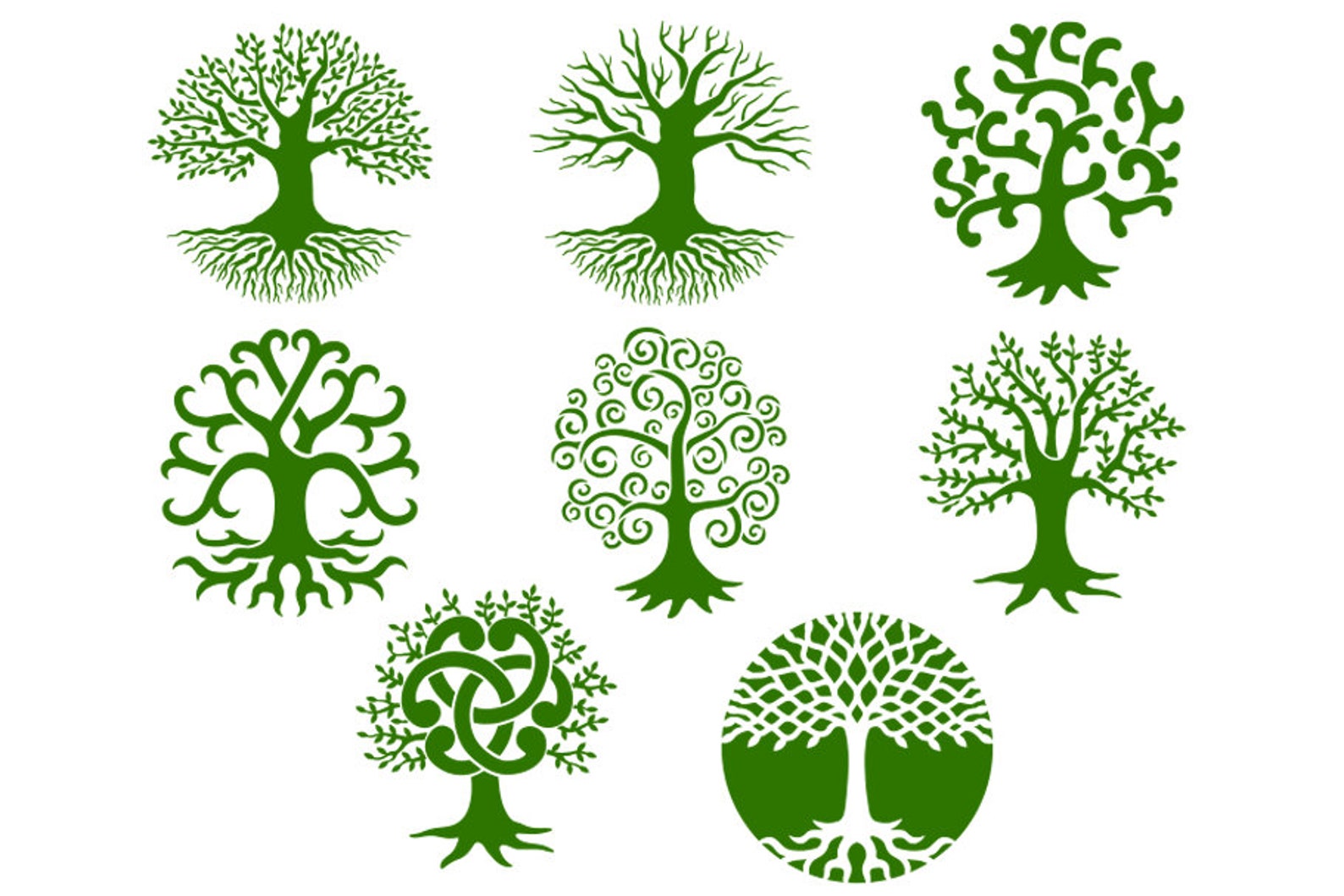Tree of Life Stencil, Tree of Life Bundle, Tree of Life SVG Digital ...